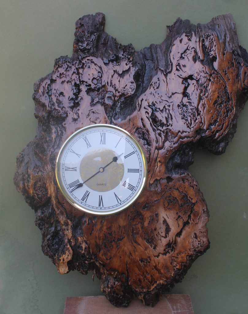 Eucalyptus Burl Clock - Hunter Valley Custom Pens
